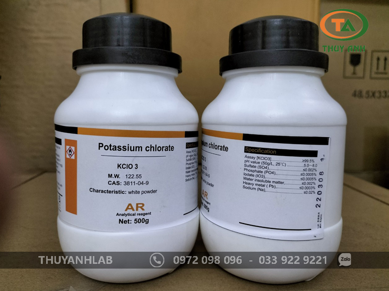 Hóa chất Potassium chlorate - ThuyAnh Lab